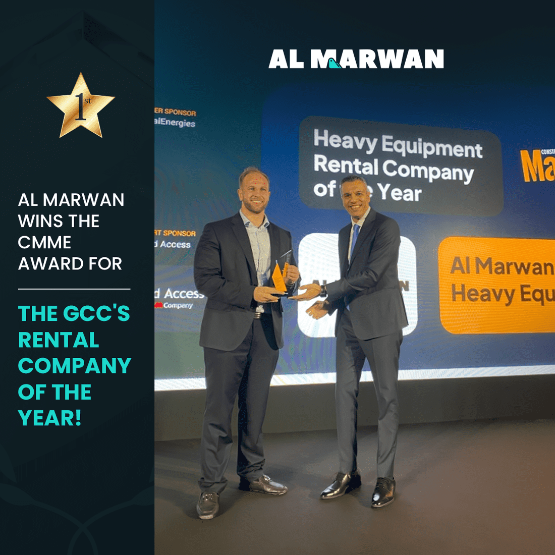 AL MARWAN MACHINERY: Best GCC Rental Company 2023 awarded to Al Marwan